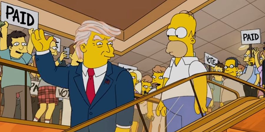 Mais uma vez! | Os Simpsons previu Donald Trump como presidente dos EUA ...